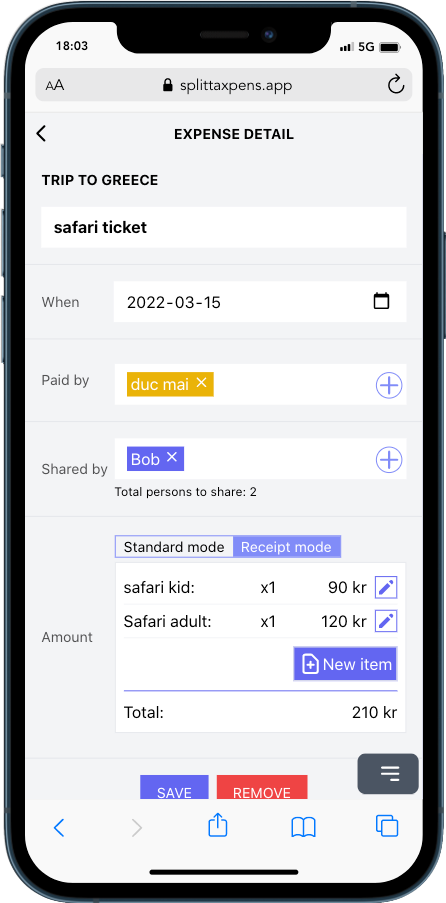 SplittaXpens App | App for split bills